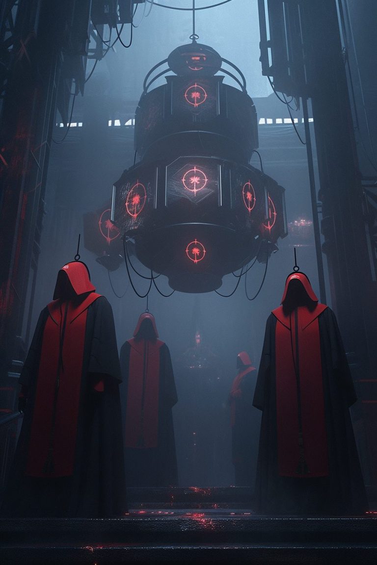 Cyberpunk Monks and Temples