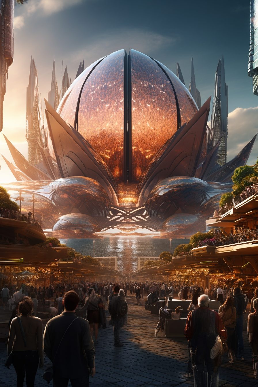 Futuristic Sydney Opera House