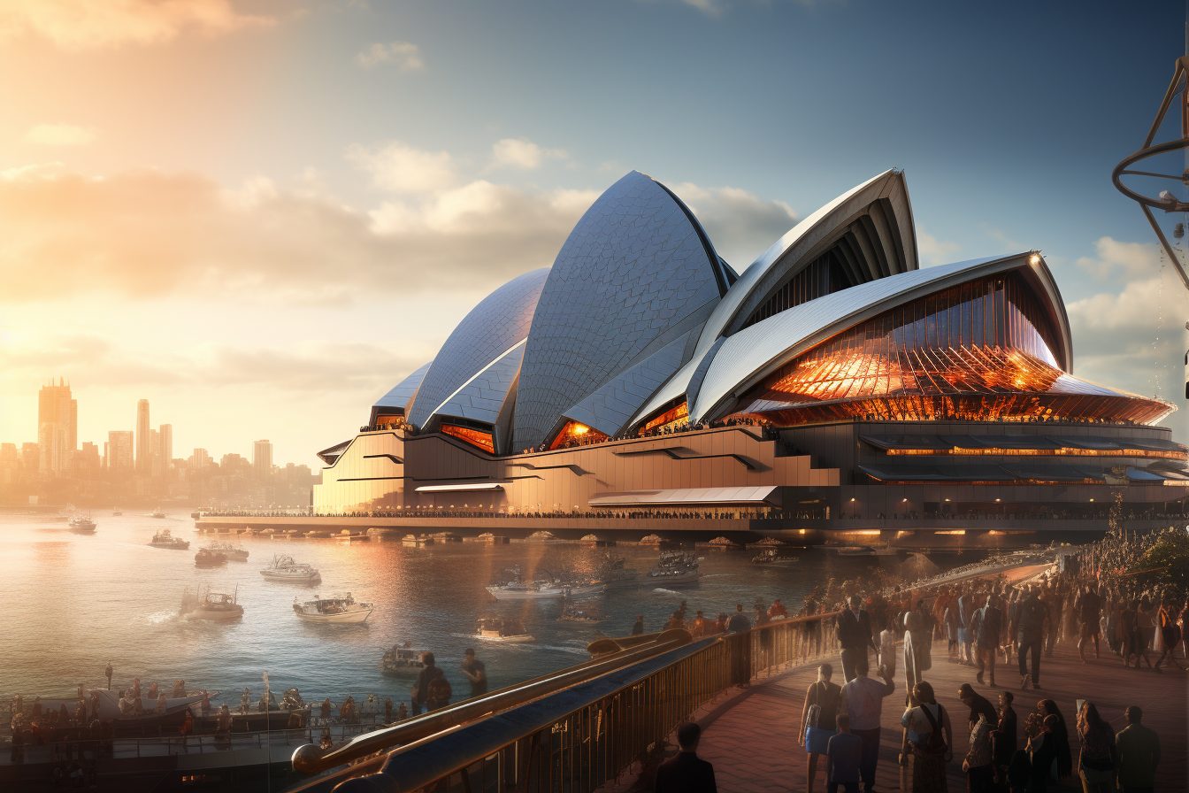Futuristic Sydney Opera House