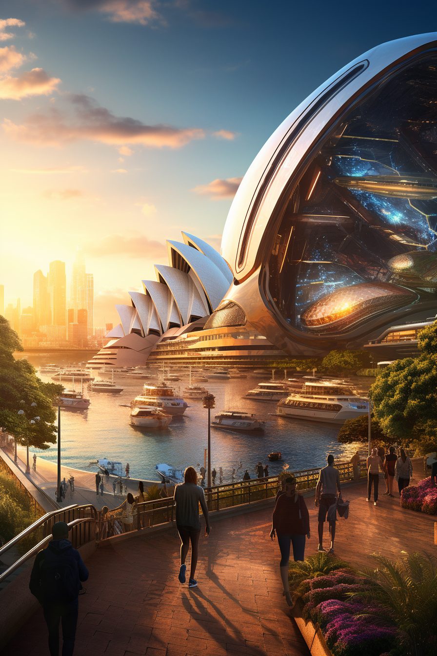 Futuristic Sydney Opera House