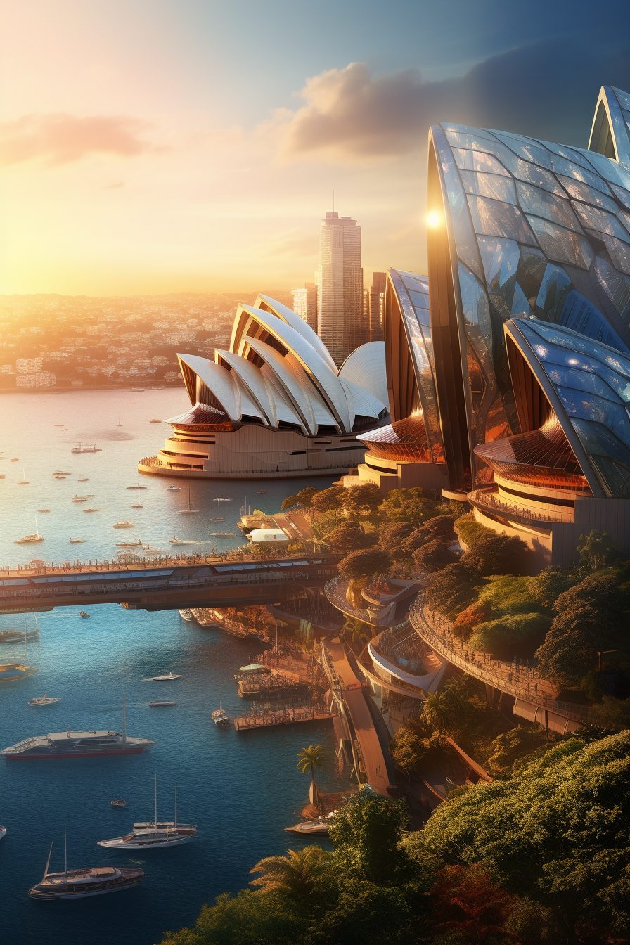 Futuristic Sydney Opera House