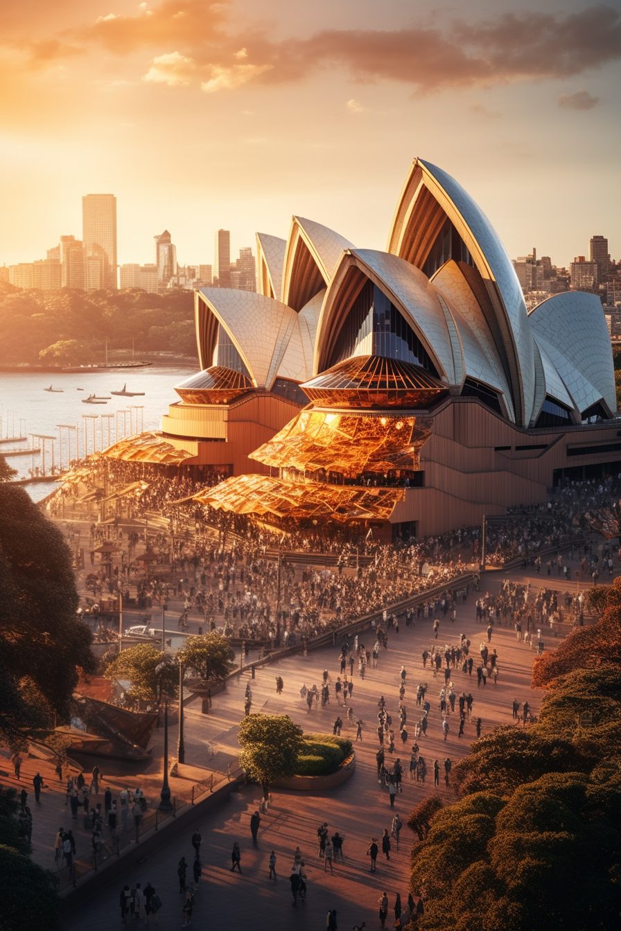 Futuristic Sydney Opera House