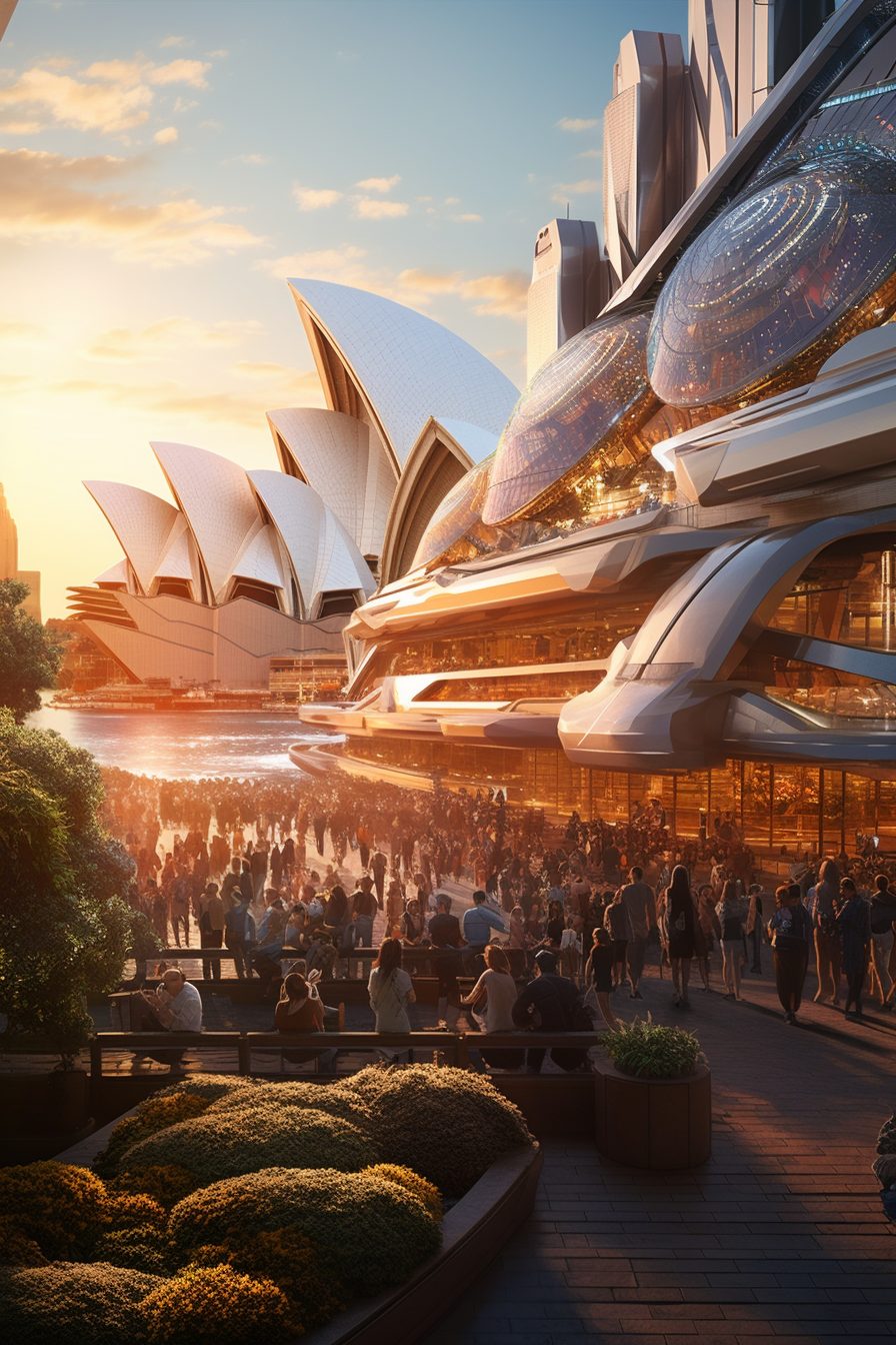Futuristic Sydney Opera House