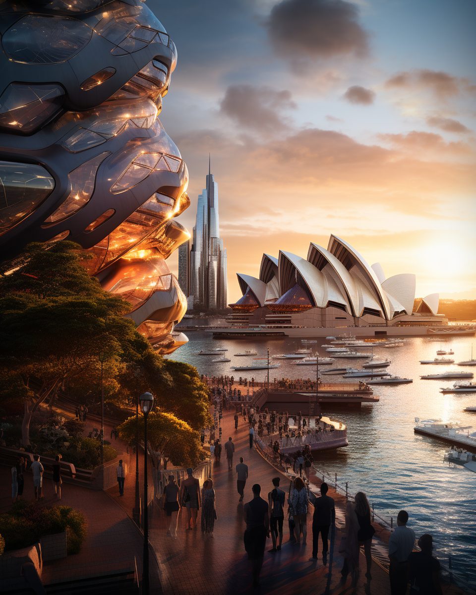 Futuristic Sydney Opera House