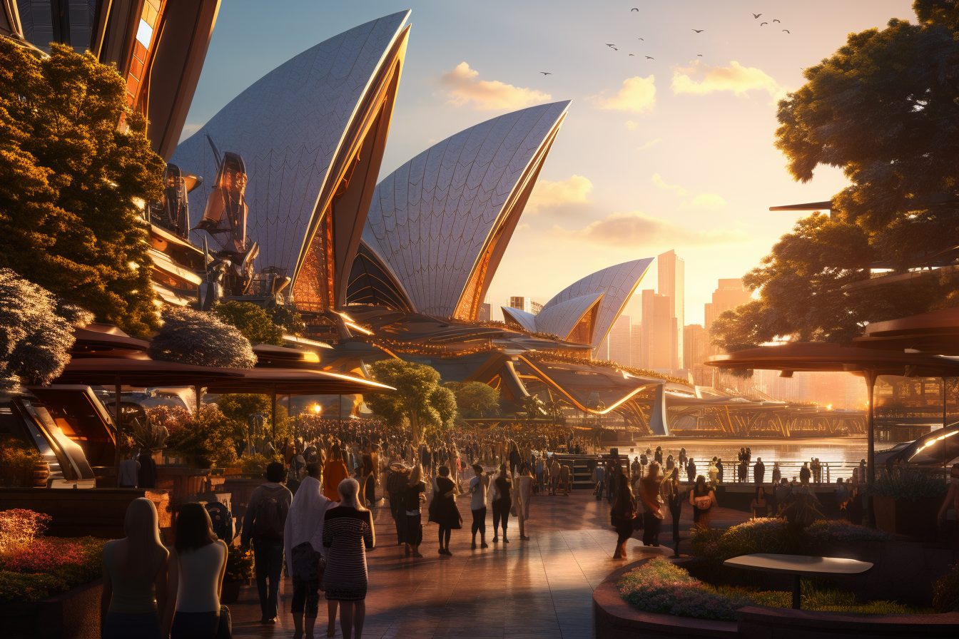 Futuristic Sydney Opera House