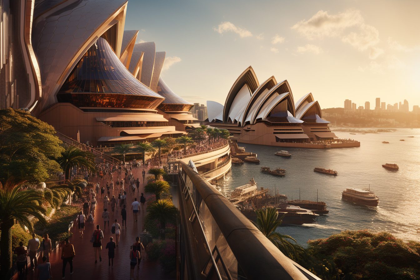 Futuristic Sydney Opera House