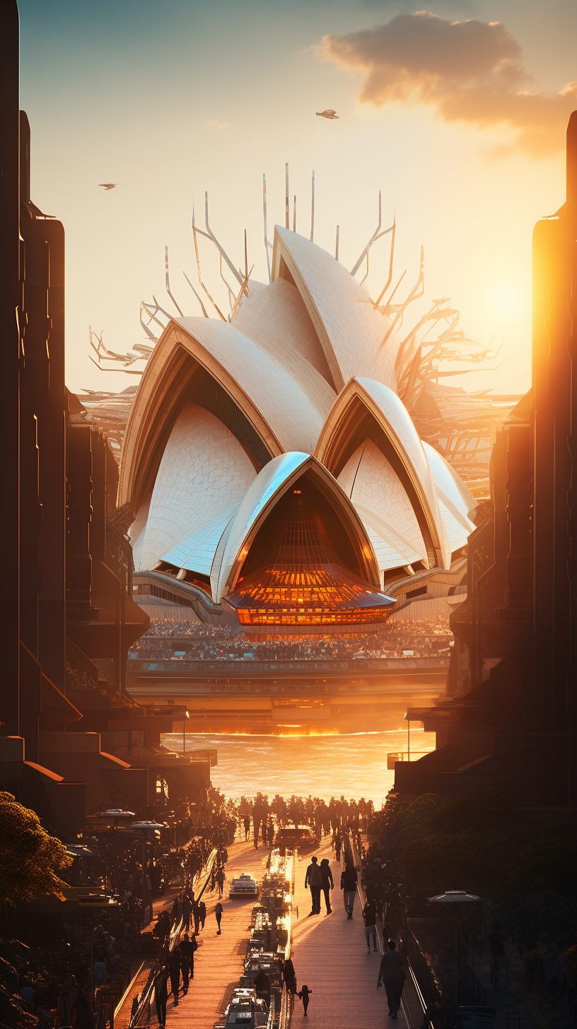 Futuristic Sydney Opera House