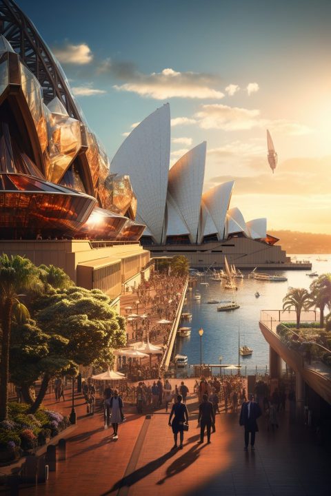 Futuristic Sydney Opera House