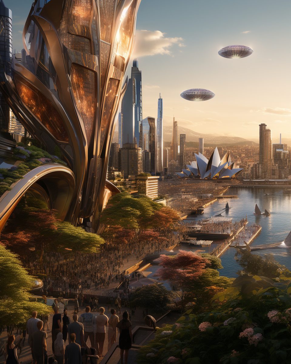 Futuristic Sydney Opera House