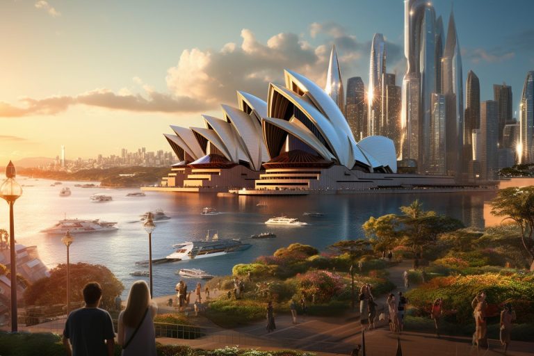 Futuristic Sydney Opera House