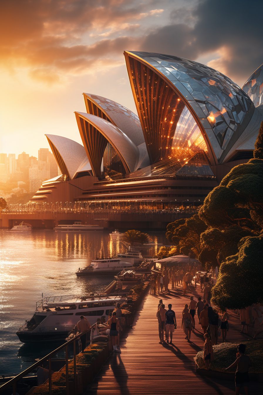Futuristic Sydney Opera House