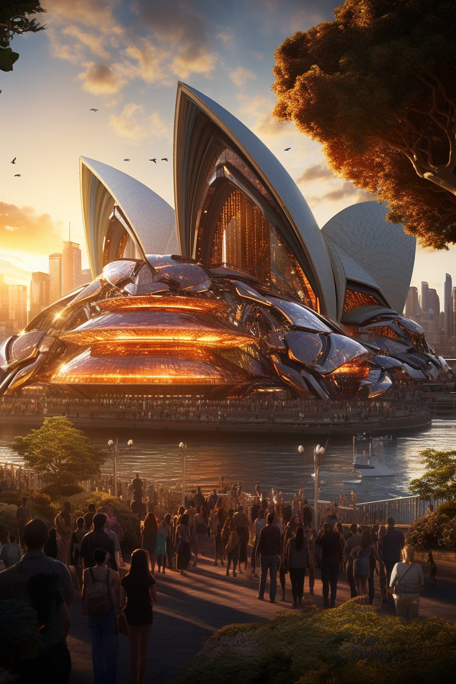 Futuristic Sydney Opera House