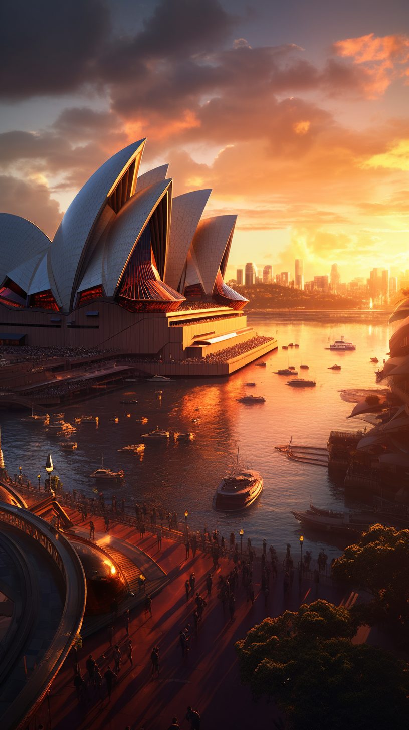 Futuristic Sydney Opera House