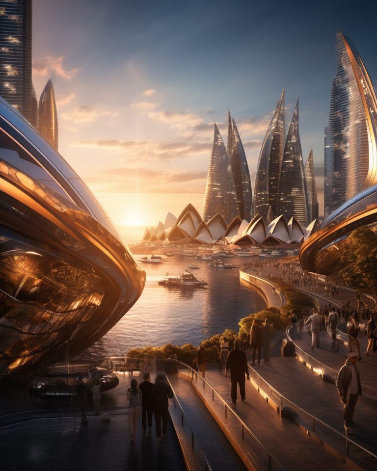Futuristic Sydney Opera House