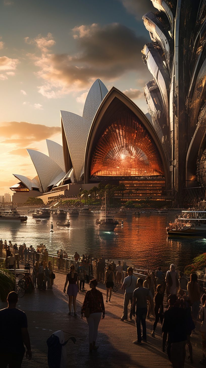 Futuristic Sydney Opera House