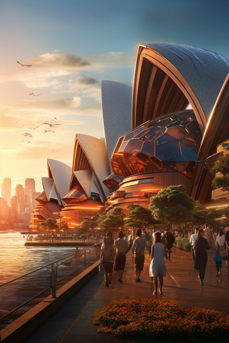 Futuristic Sydney Opera House