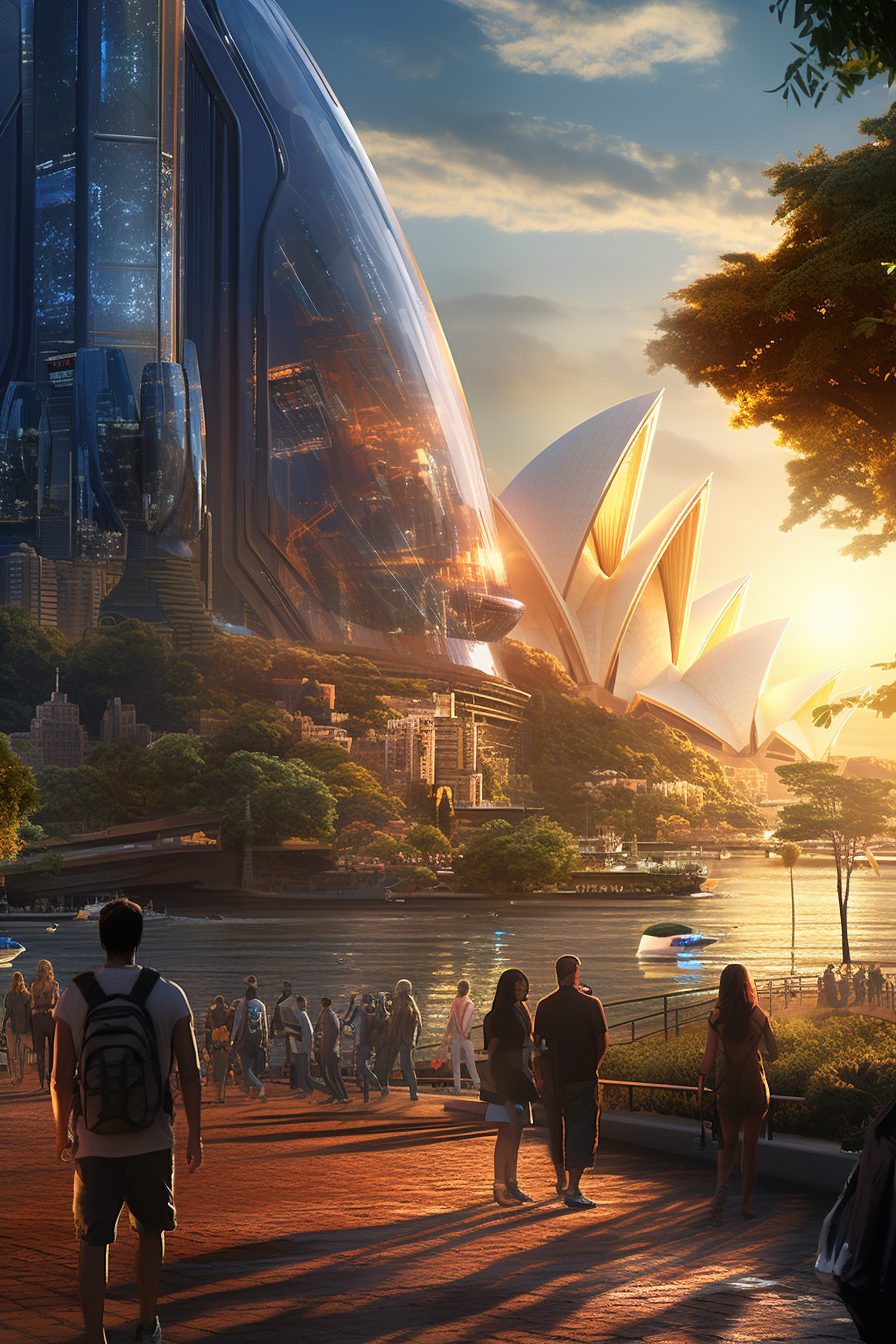 Futuristic Sydney Opera House