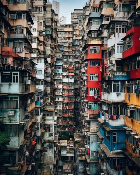 Homes and Shops That Made Up The Walls Of Kowloon City