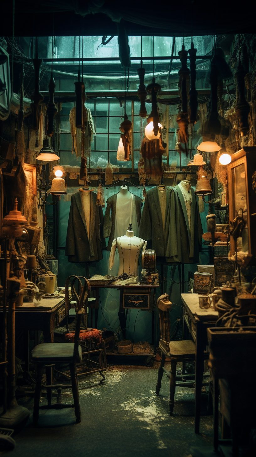 Old Tailor Shop Inside Kowloon Walled City