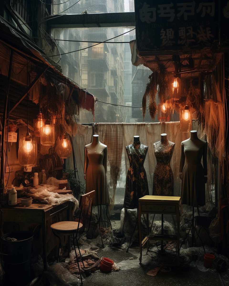 Old Tailor Shop Inside Kowloon Walled City