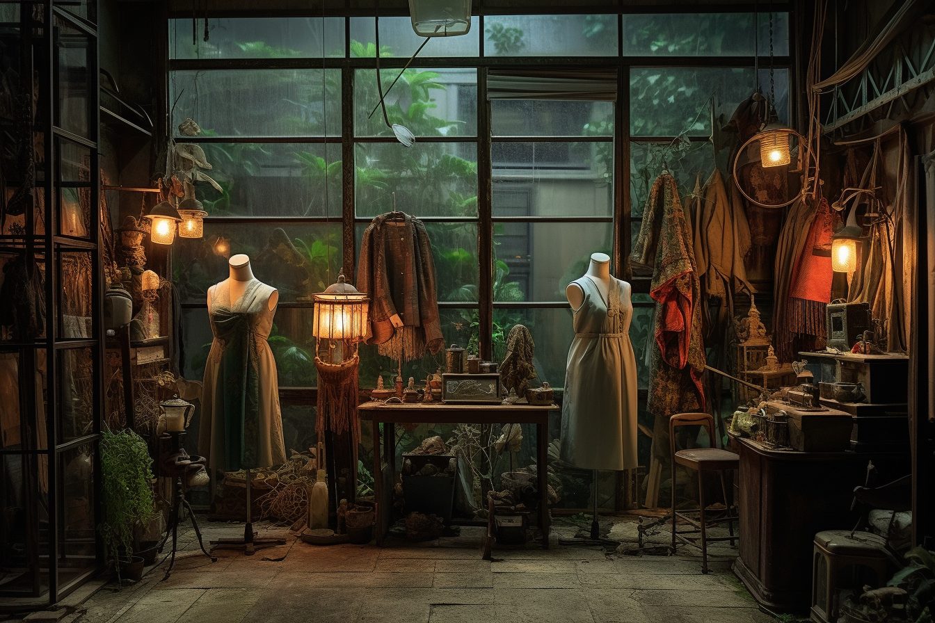 Old Tailor Shop Inside Kowloon Walled City