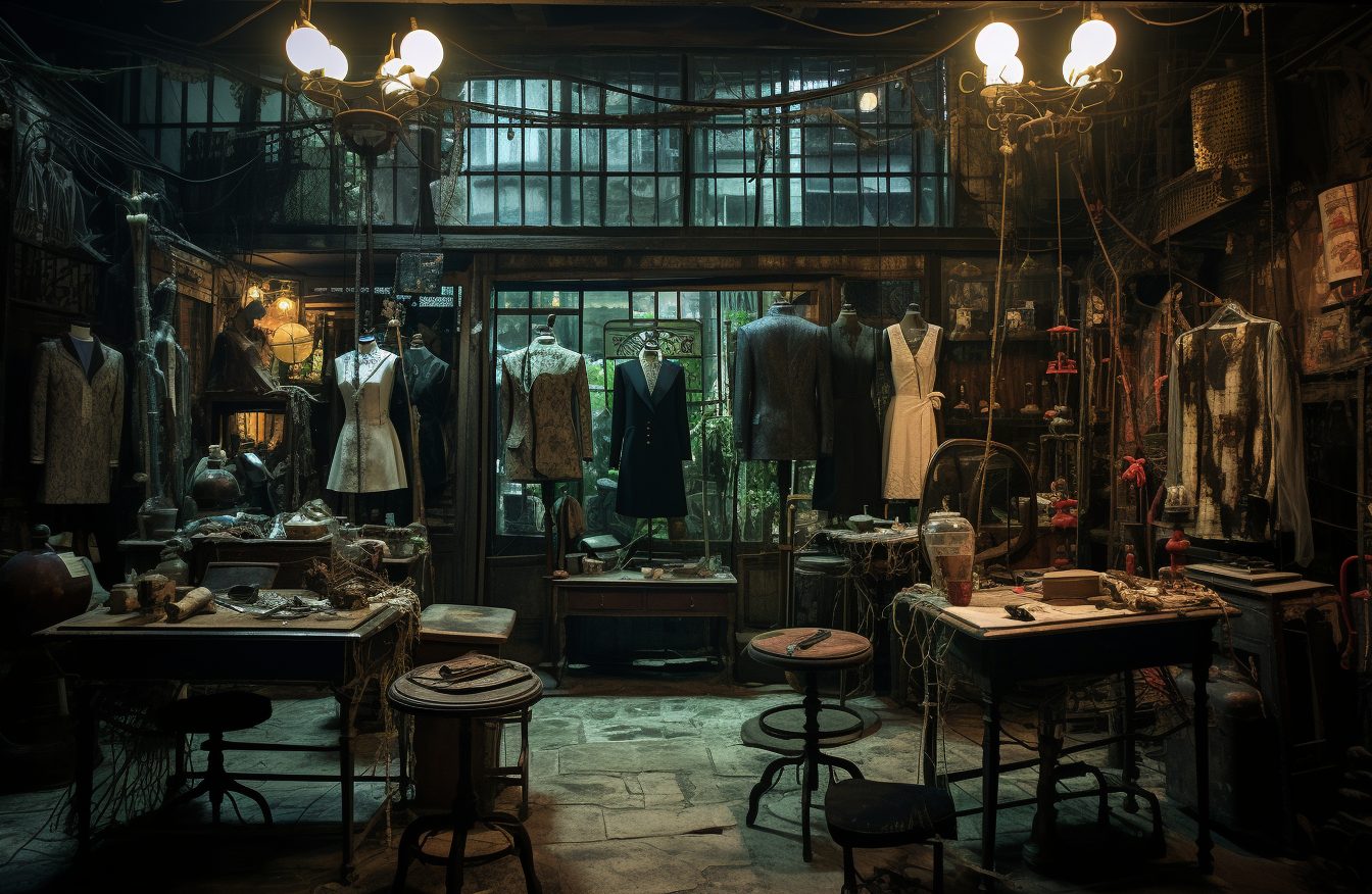 Old Tailor Shop Inside Kowloon Walled City