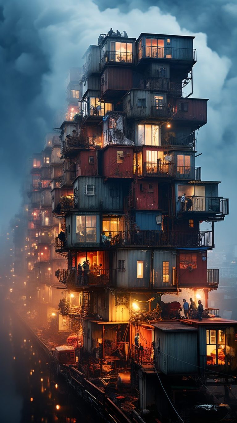 Stacked Container Homes Building Structure