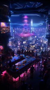 The Cyberpunk City Bars