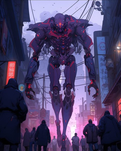 The Cyberpunk Robots Dark