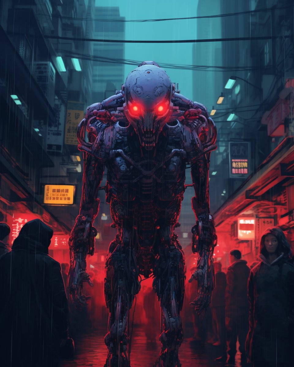 The Cyberpunk Robots Dark