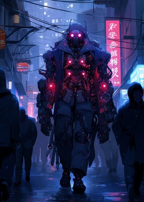 The Cyberpunk Robots Dark