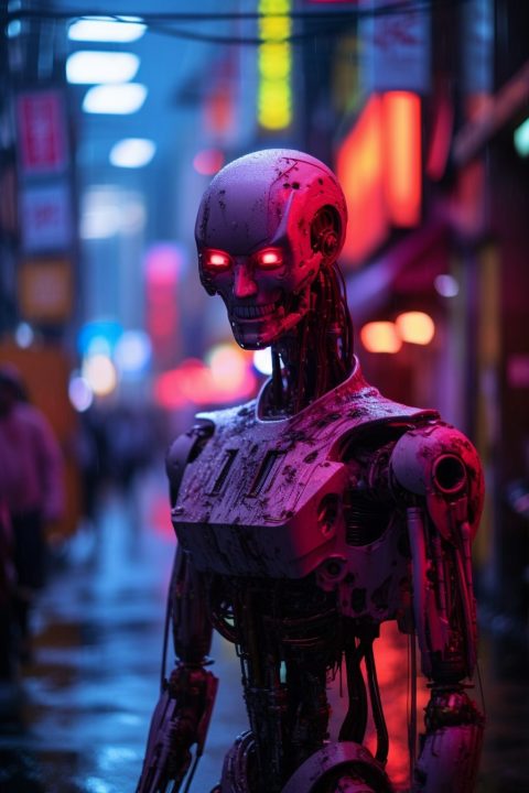 The Cyberpunk Robots Dark
