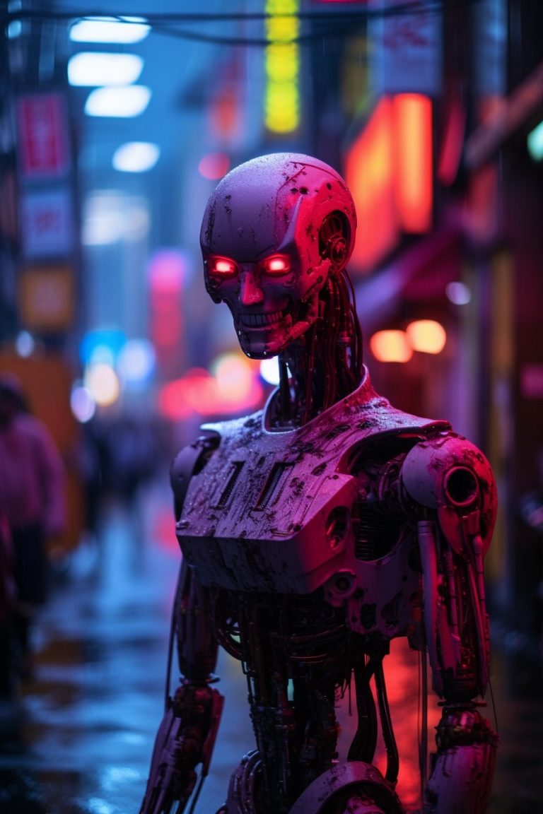 The Cyberpunk Robots Dark