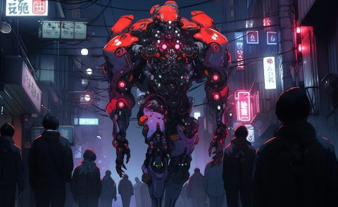 The Cyberpunk Robots Dark
