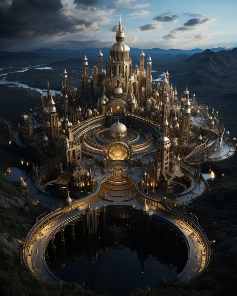 The Futuristic Kintsugi Castles