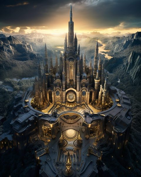 The Futuristic Kintsugi Castles