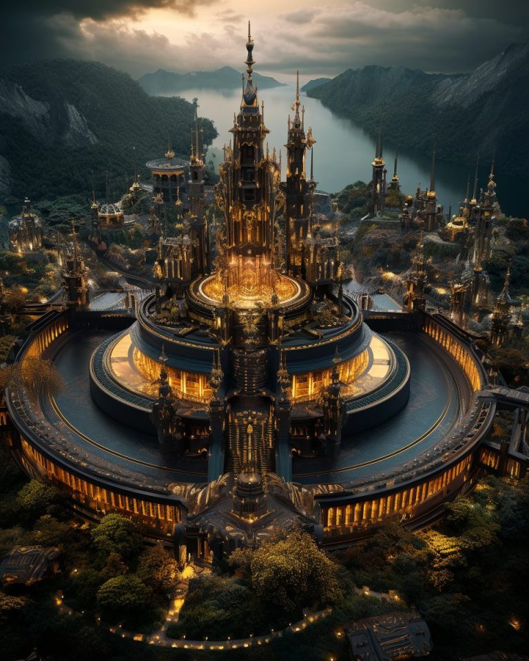 The Futuristic Kintsugi Castles