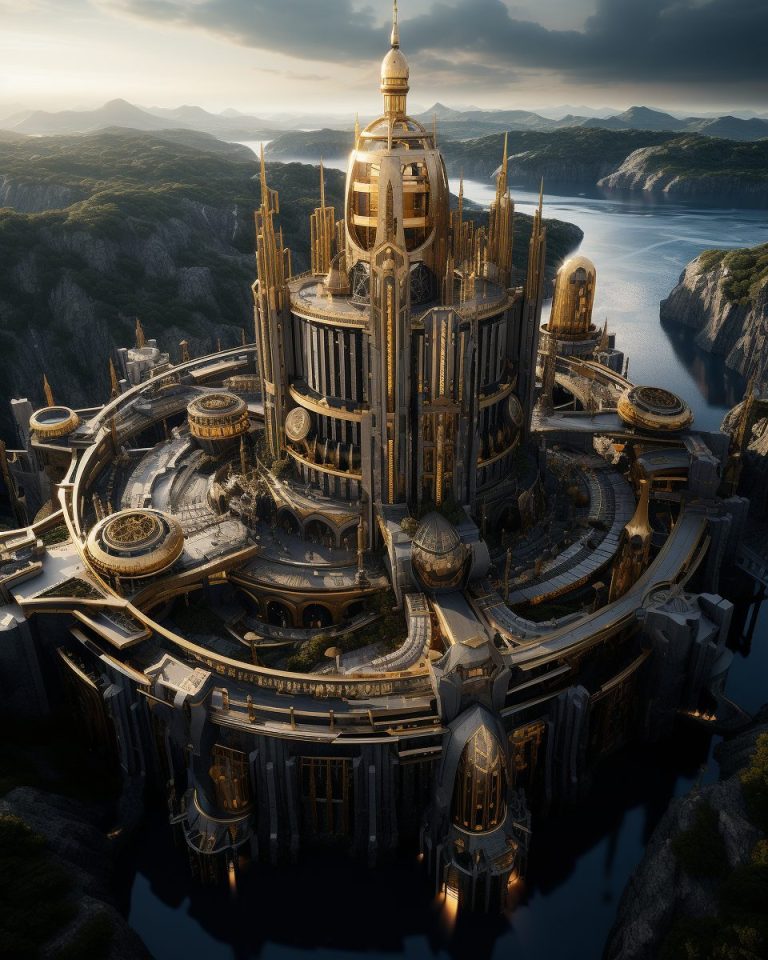 The Futuristic Kintsugi Castles