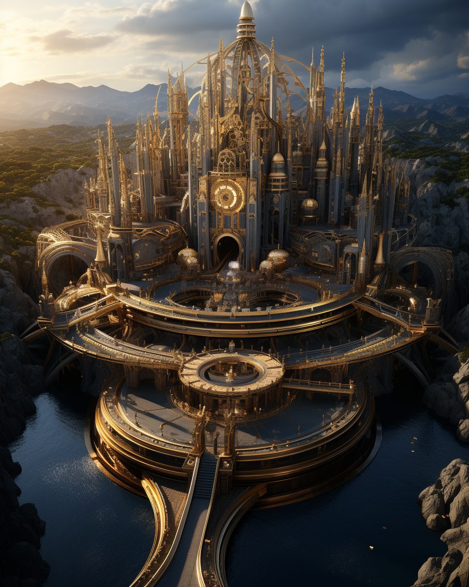 The Futuristic Kintsugi Castles