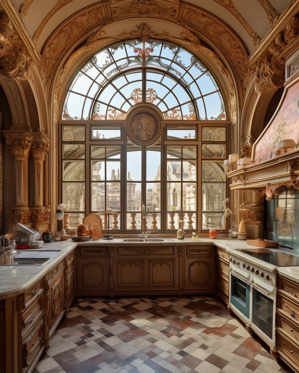A Baroque-Style Apartment Home Interior Design