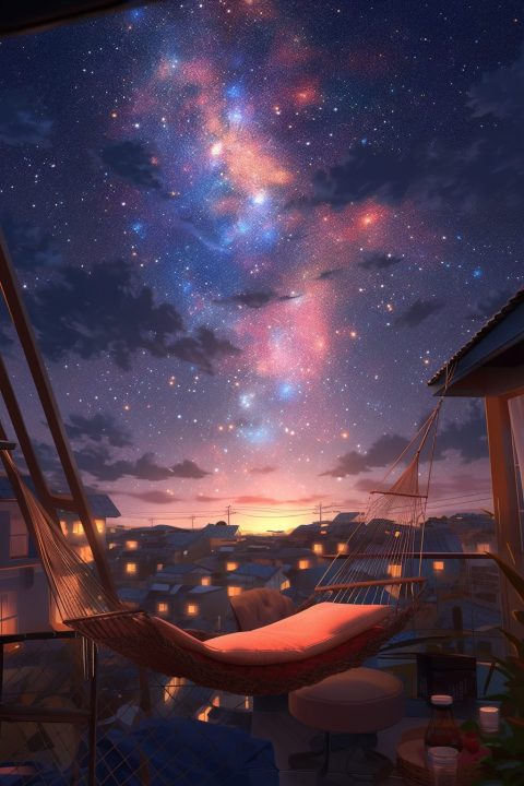 A View of the Stars from a Cozy Rooftop