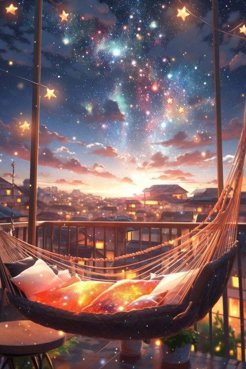 A View of the Stars from a Cozy Rooftop