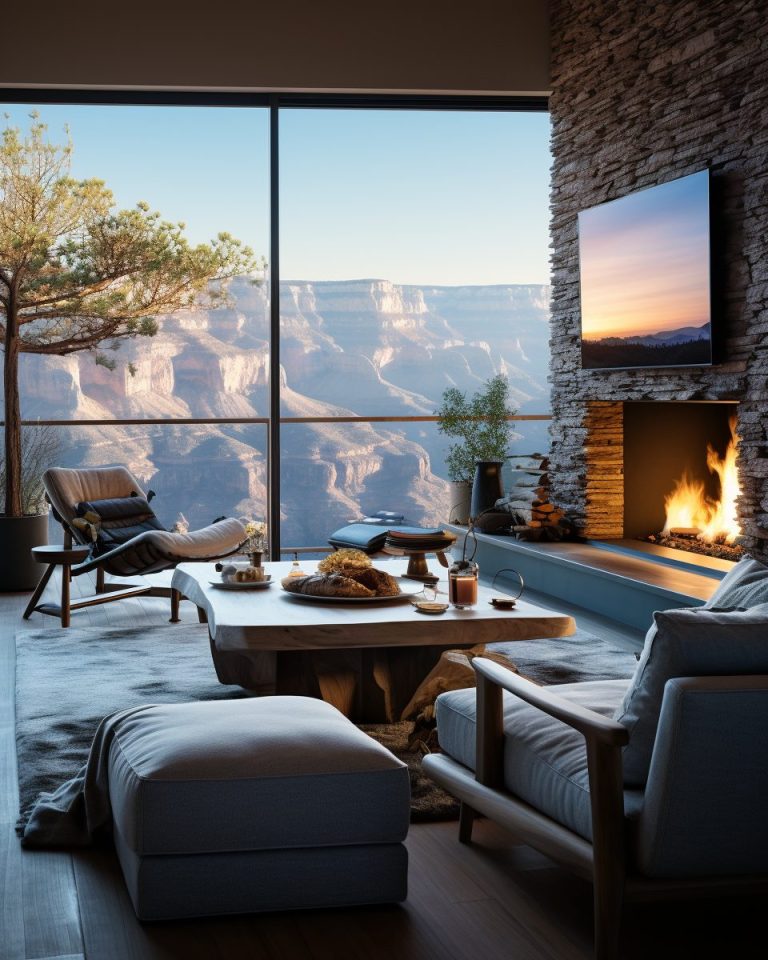 Modern Houses with a View of the Grand Canyon