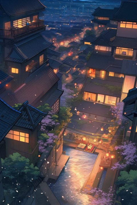 Riverside Machiya Townhouses in Japan