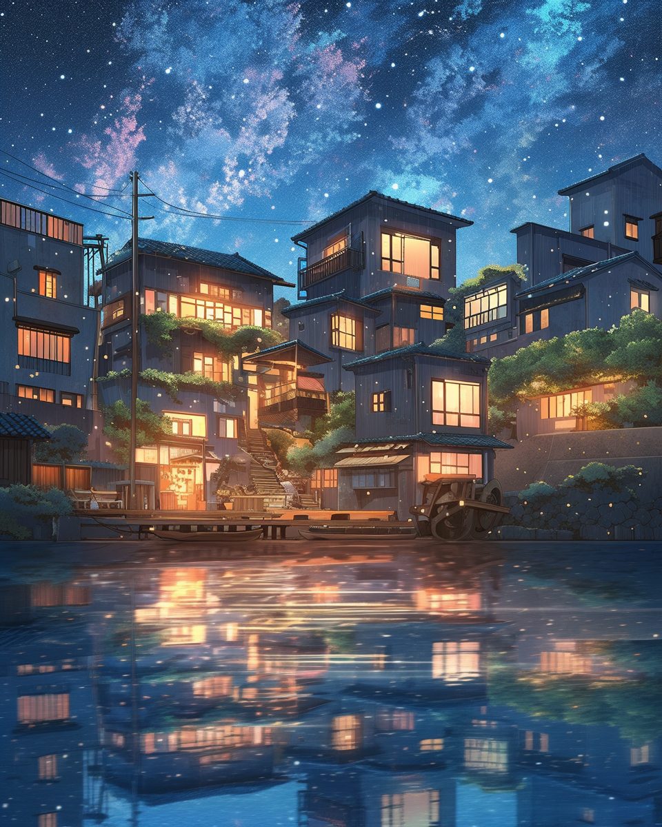 Riverside Machiya Townhouses in Japan