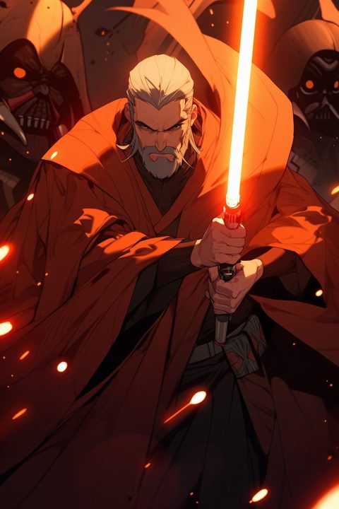 Star Wars Villains in Japanese Niji Art Style