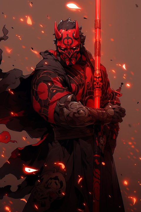 Star Wars Villains in Japanese Niji Art Style