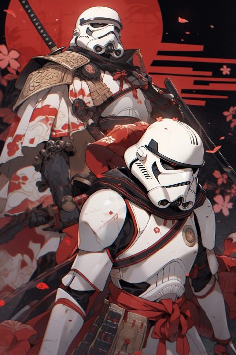 Star Wars Villains in Japanese Niji Art Style