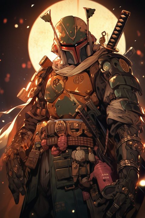 Star Wars Villains in Japanese Niji Art Style