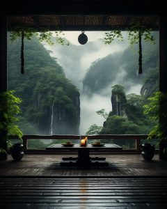 A Meditation Space with a Calming View